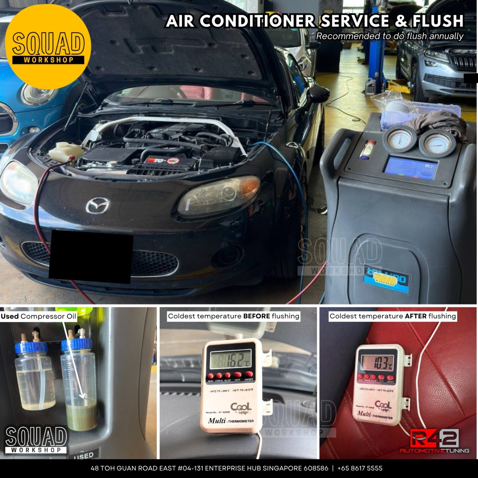 Air Conditioner Bi-Directional Service and Flush • SQUAD WORKSHOP